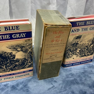 Vintage the Blue and the Gray Story Civil War Henry Steele Commager 2 ...