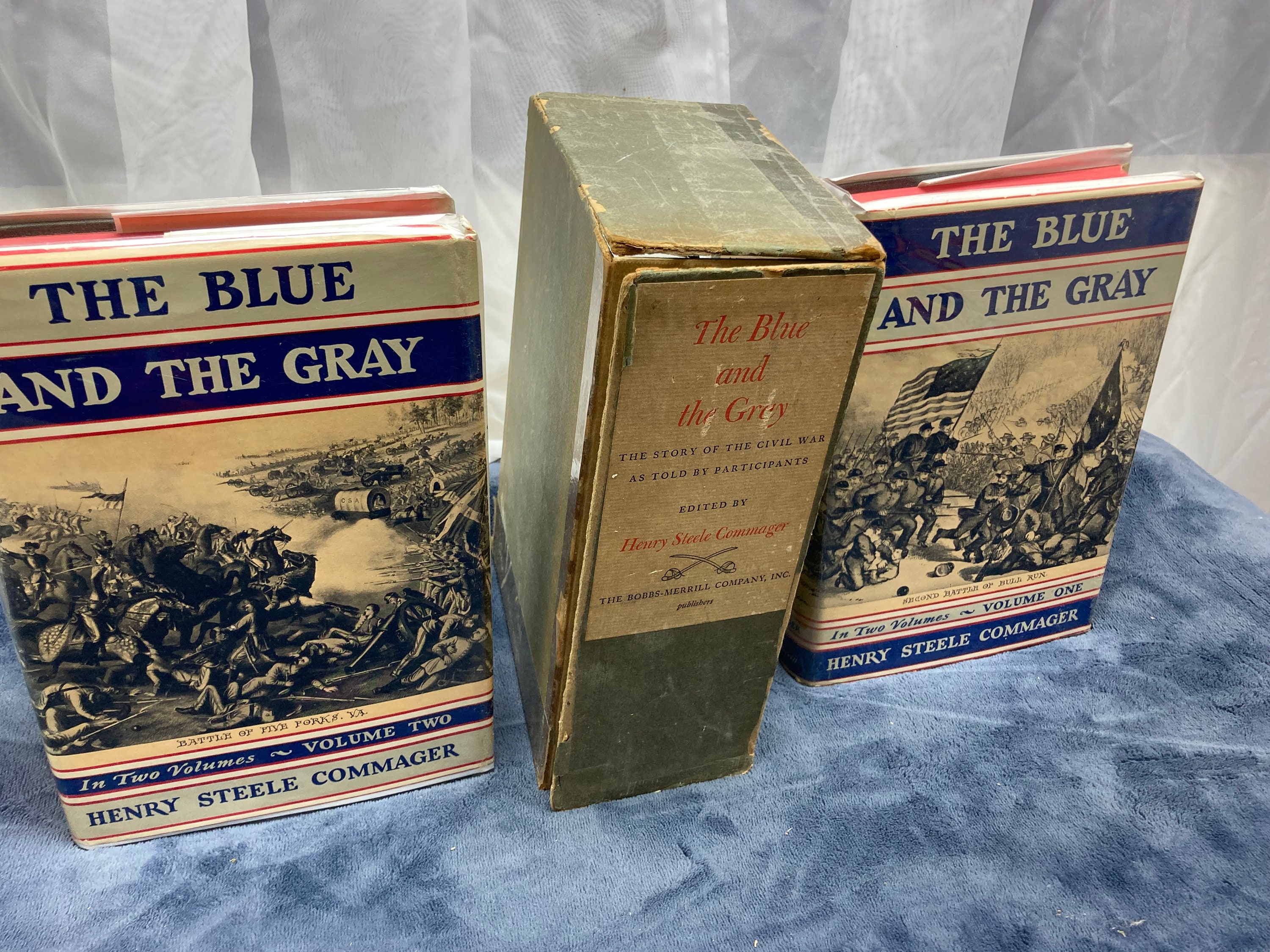 Vintage the Blue and the Gray Story Civil War Henry Steele Commager 2 ...