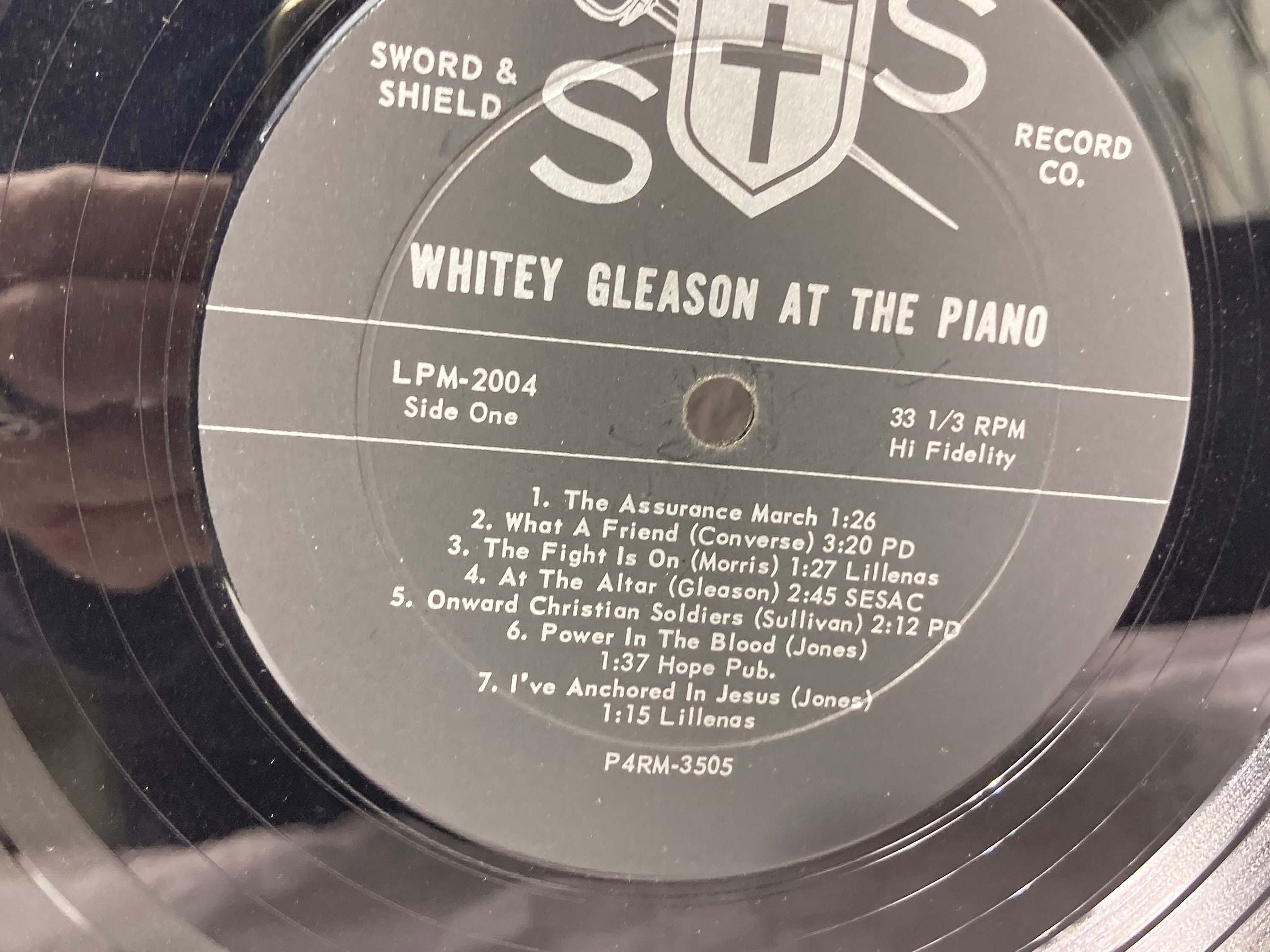 Rare WHITEY GLEASON at the Piano Record 33 Rpm Vintage Vinyl - Etsy