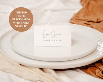 Linen Place Cards, Wedding Place Cards, Blush Place Cards, Place Cards ...