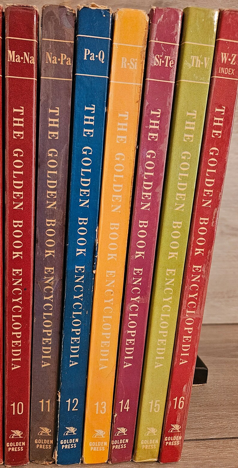 The Golden Book Encyclopedia Complete Set of 16 Copyright 1960 - Etsy