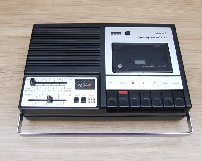 Vintage Cassette Recorder-tape Magnetophon-model MC500 Telefunken ...