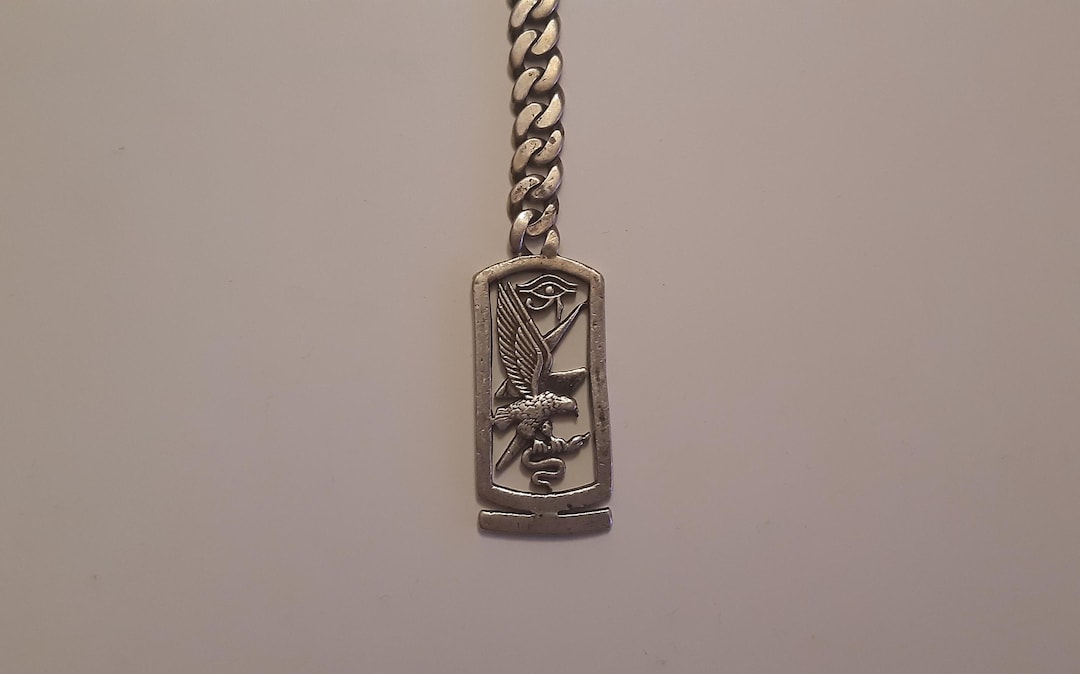 Vintage Silver Keychain-seal of the General Intelligence Service-gis ...