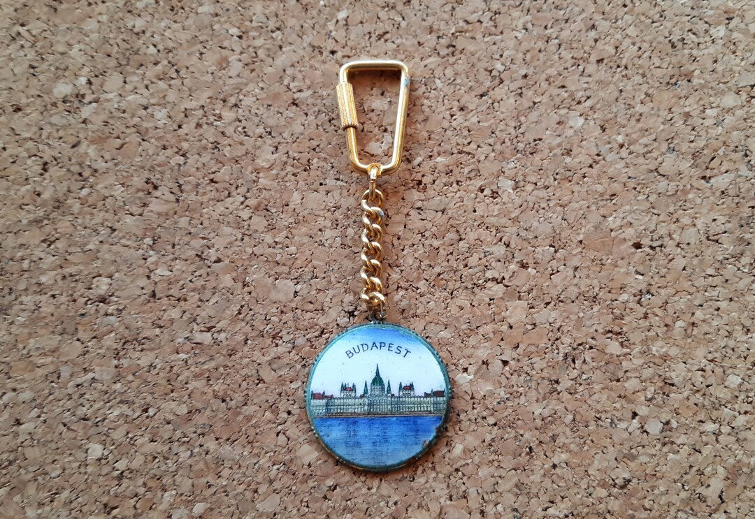 40s-vintage BUDAPEST Keyring-budapest Hungary Keychain-collectible ...