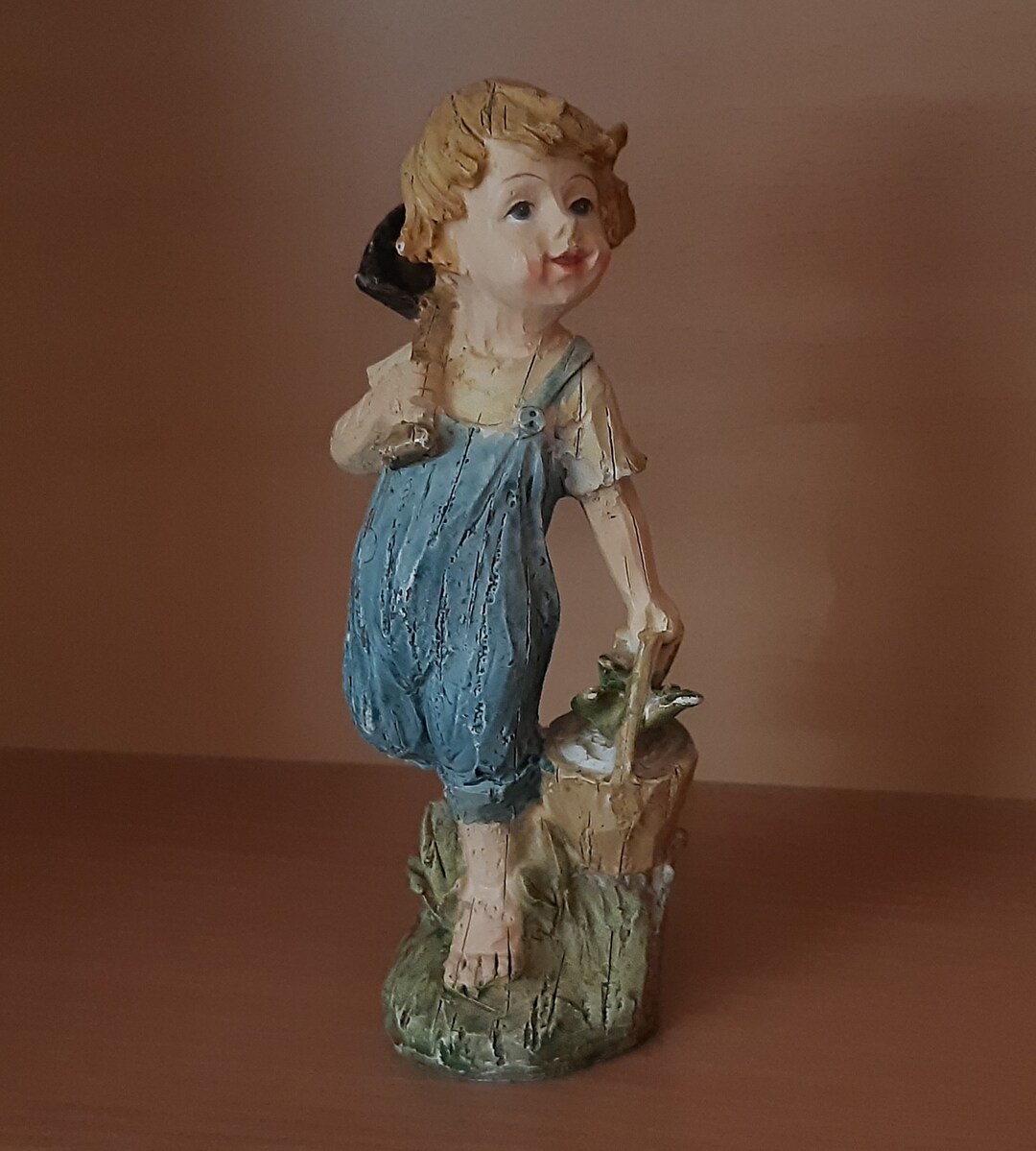 70s-vintage Resin Boy Figurine-sweet Decorative Figurine-child Statue ...