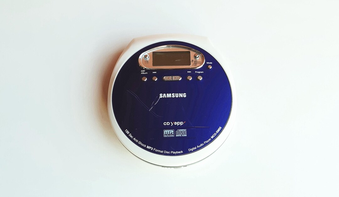 Vintage Samsung Discman Portable CD Player MCD-SM55 CD Yepp Digital ...