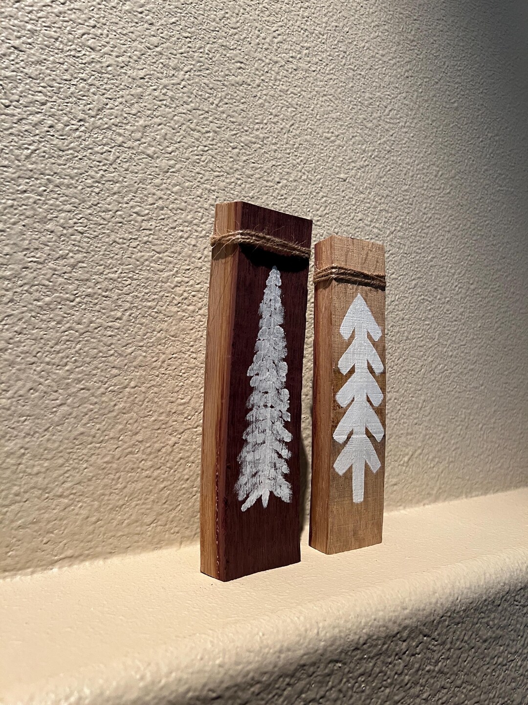 Wine Art, Tree, Painted Tree, Wine Barrel Stave, Wine Decor, Christmas ...