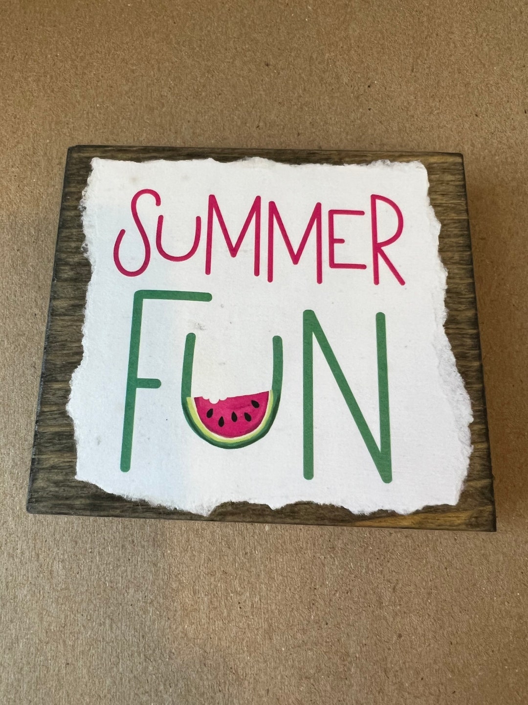 Mini Wood Block Sign, Seasonal Signs, Tiered Tray Decor, Table Decor ...