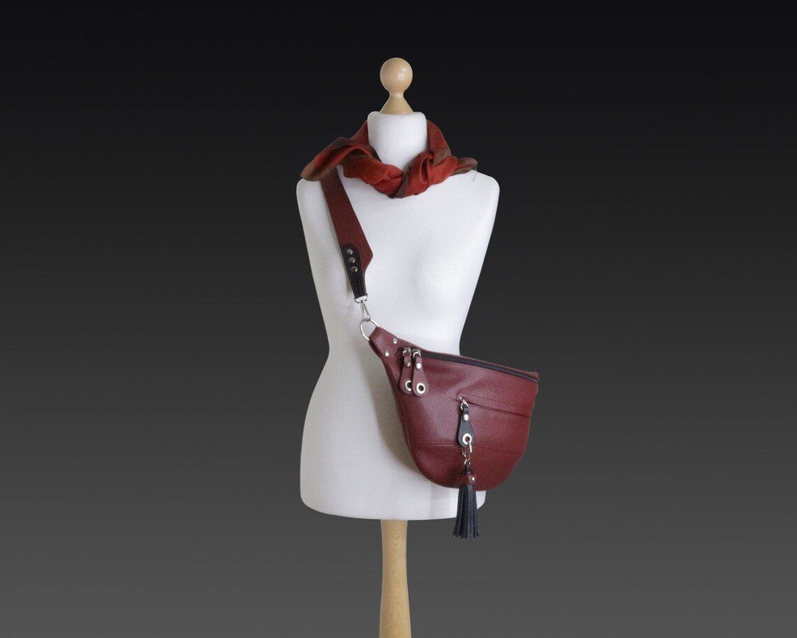 Large Leather Sling Bag Women Leather Purse Soft Leather - Etsy