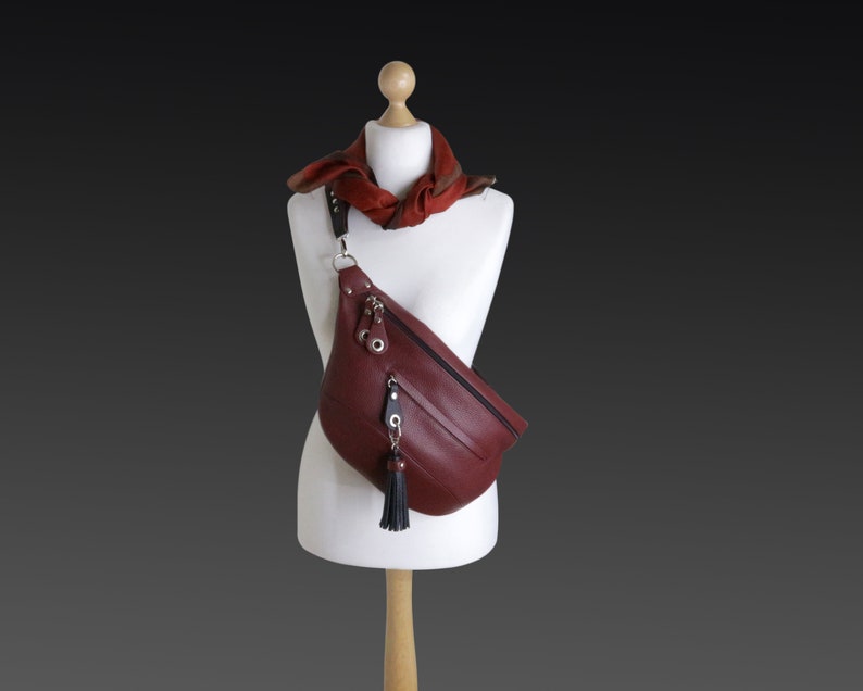 Large Leather Sling Bag Women Leather Purse Soft Leather - Etsy