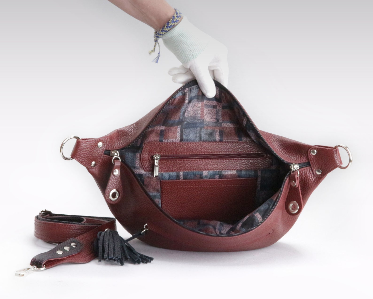 Large Leather Sling Bag Women Leather Purse Soft Leather - Etsy