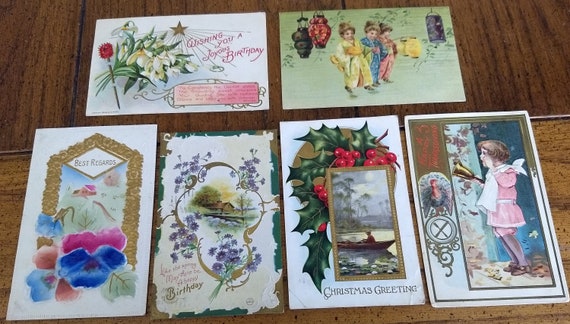 Six Antique & Vintage Postcards Most Dated 1910 1930 - Etsy