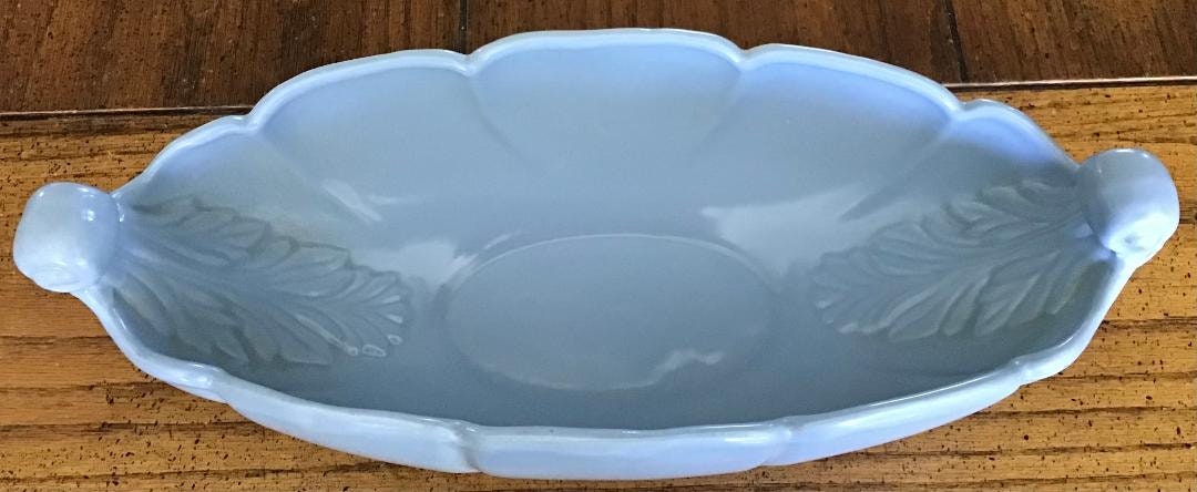 Vintage Abingdon USA Pottery Console Flower Centerpiece Bowl Scroll and ...