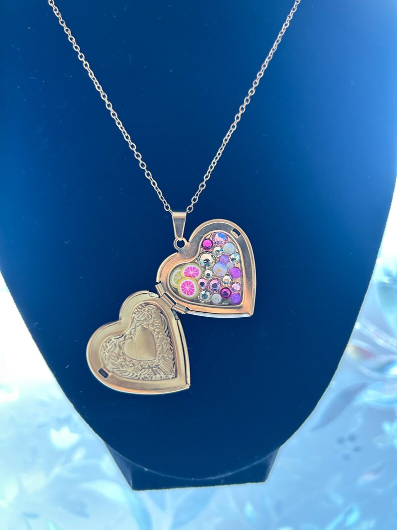 GEM Locket/pendant-sour Lemon Splash - Etsy