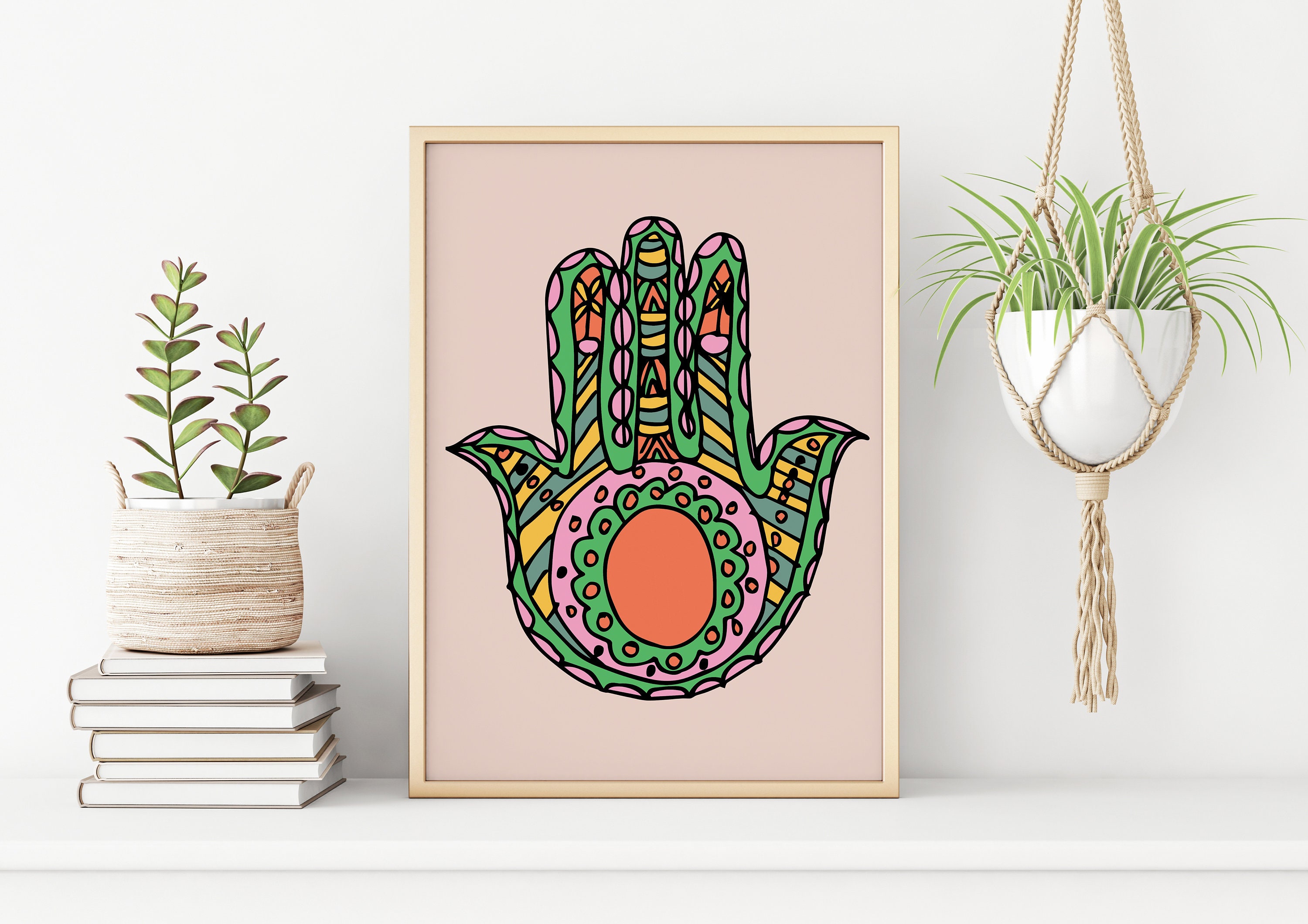 Hamsa Hand Art Print - Etsy