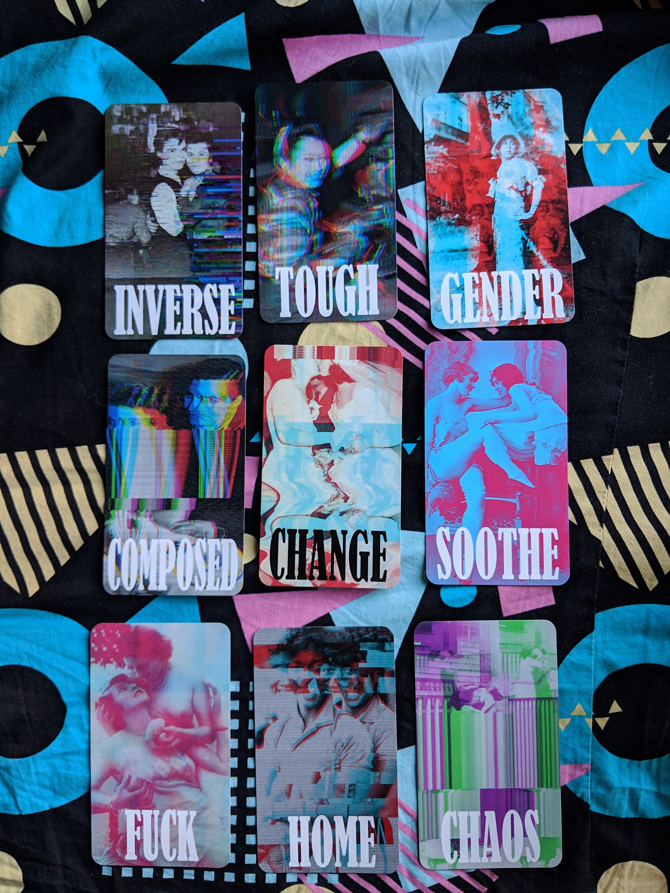 Sapphic Static Oracle Deck 48 Card Deck for Intuitive Queer | Etsy