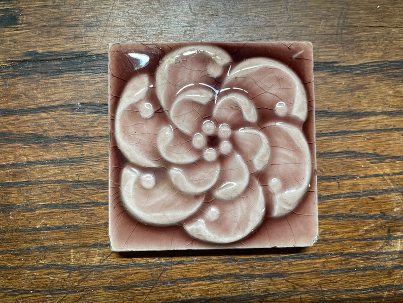 16 Gorgeous 19th Century Mauve Pink Trent Tile Works Figural Tiles ...