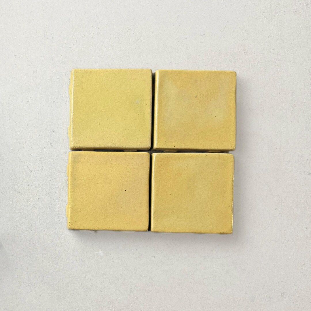 Batchelder Yellow Field Tile, 1928 - 3" - Arts and Crafts Antique ...