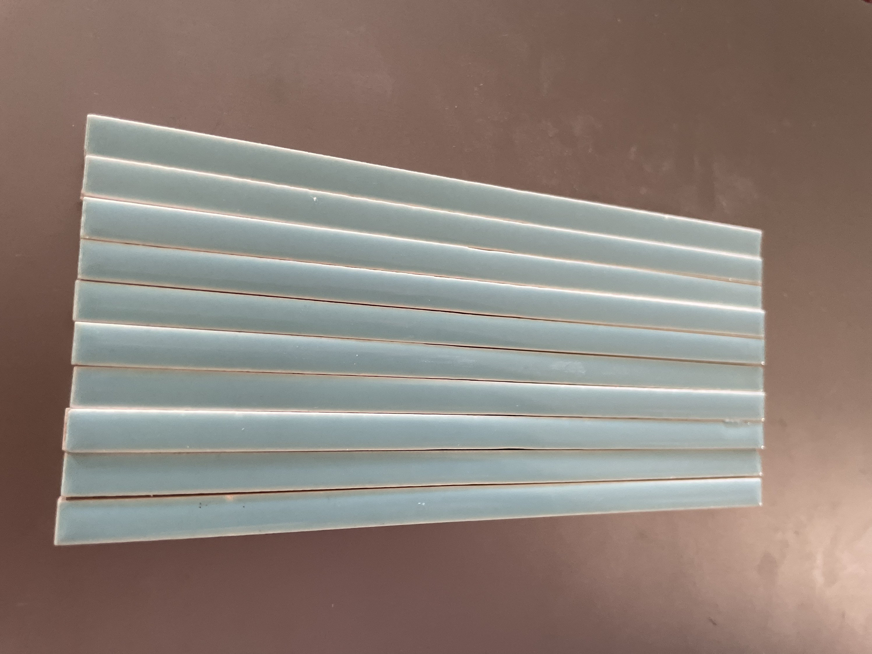 NOS Blue Liner Tiles, Edge Tiles, Pencil Tiles, Sizzle Tiles, Vintage ...