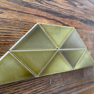 Green Brown Antique Triangle Tiles, USETW Indianapolis Triangle Tiles ...