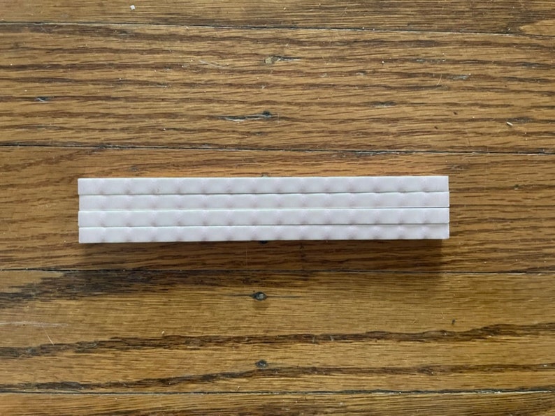 NOS Reeded Pink Liner Tiles, Edge Tiles, Pencil Tiles, Sizzle Tiles ...