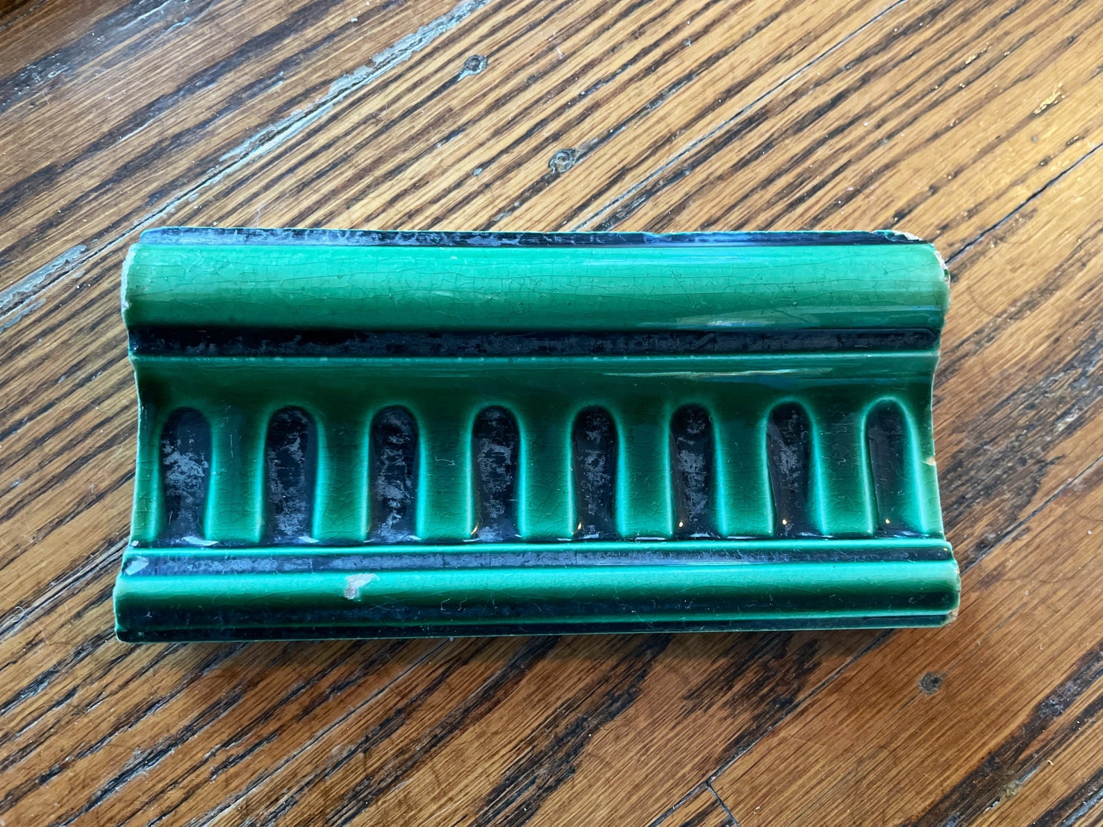 Stunning Green Cap Tiles Bull Nose Tiles Antique Bathroom | Etsy