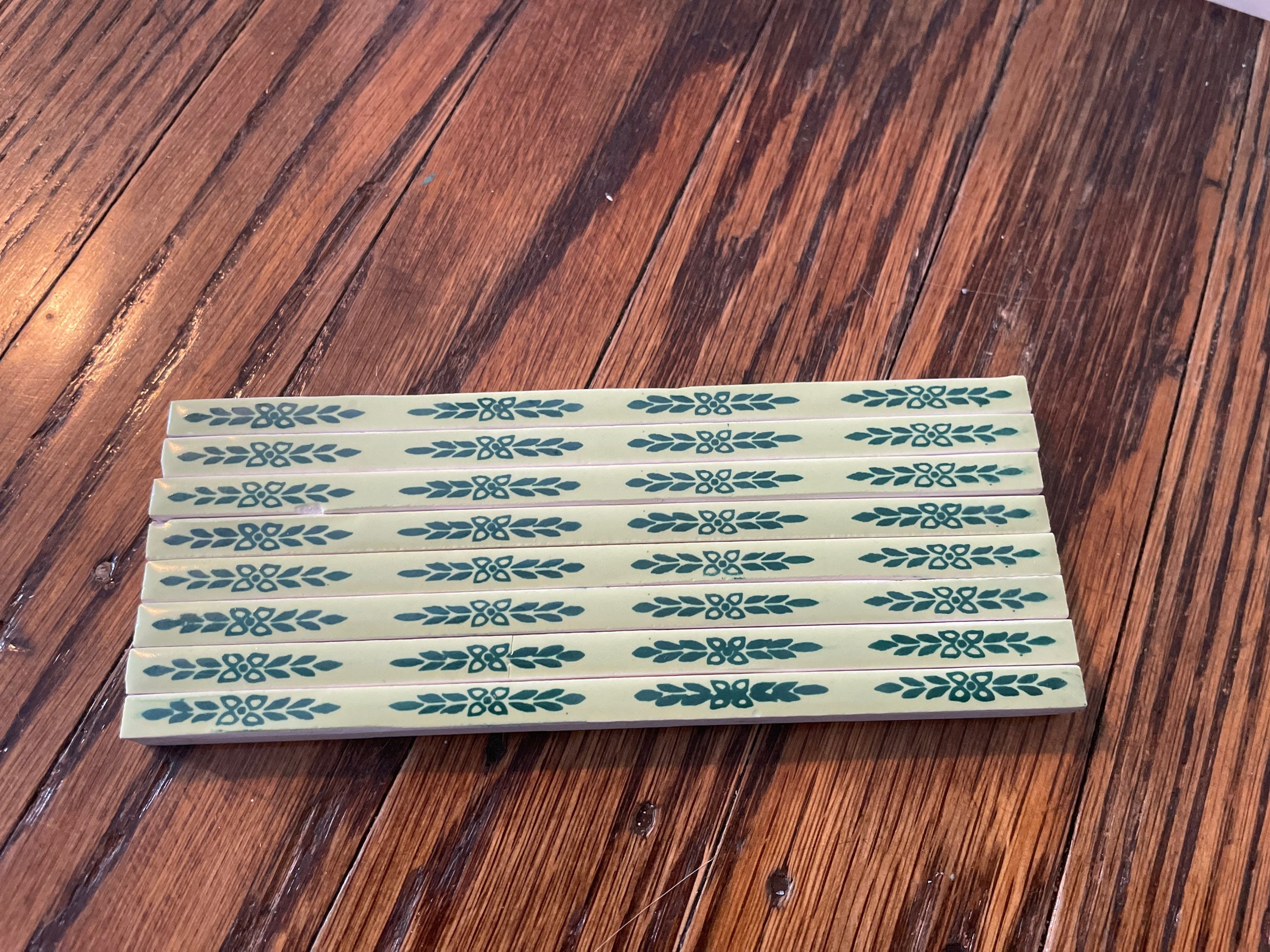 NOS Victorian Folk Farmhouse Tiles Liner Tiles, Edge Tiles, Pencil ...