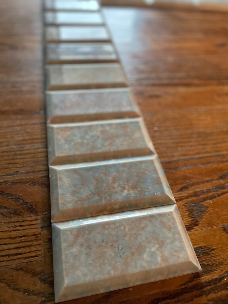 Victorian Mottled Tile Surround and Hearth, Fireplace Tile, Pink and ...