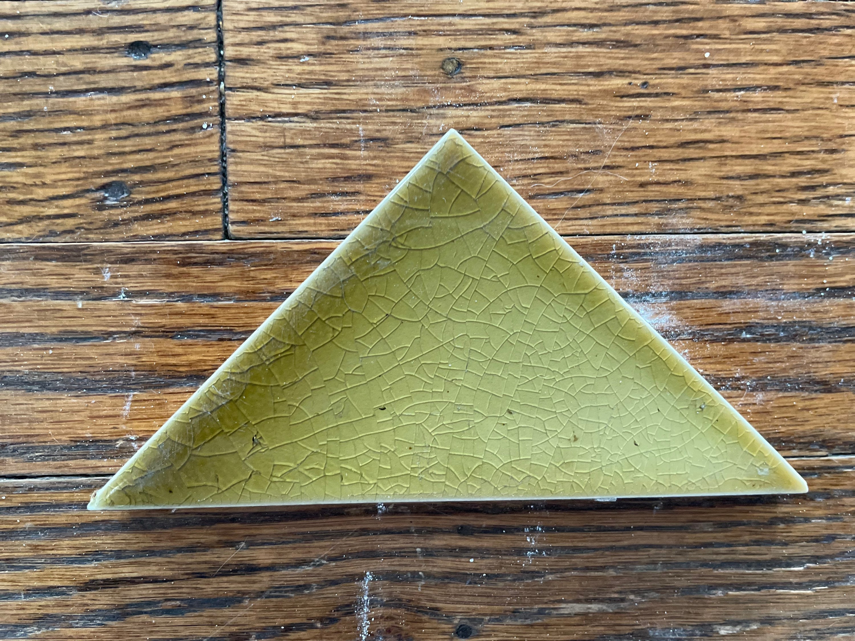 Green Brown Antique Triangle Tiles, USETW Indianapolis Triangle Tiles ...