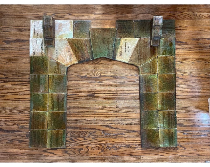 1920s Arts & Crafts Stunning Fireplace Surround, Antique Rookwood Tile ...