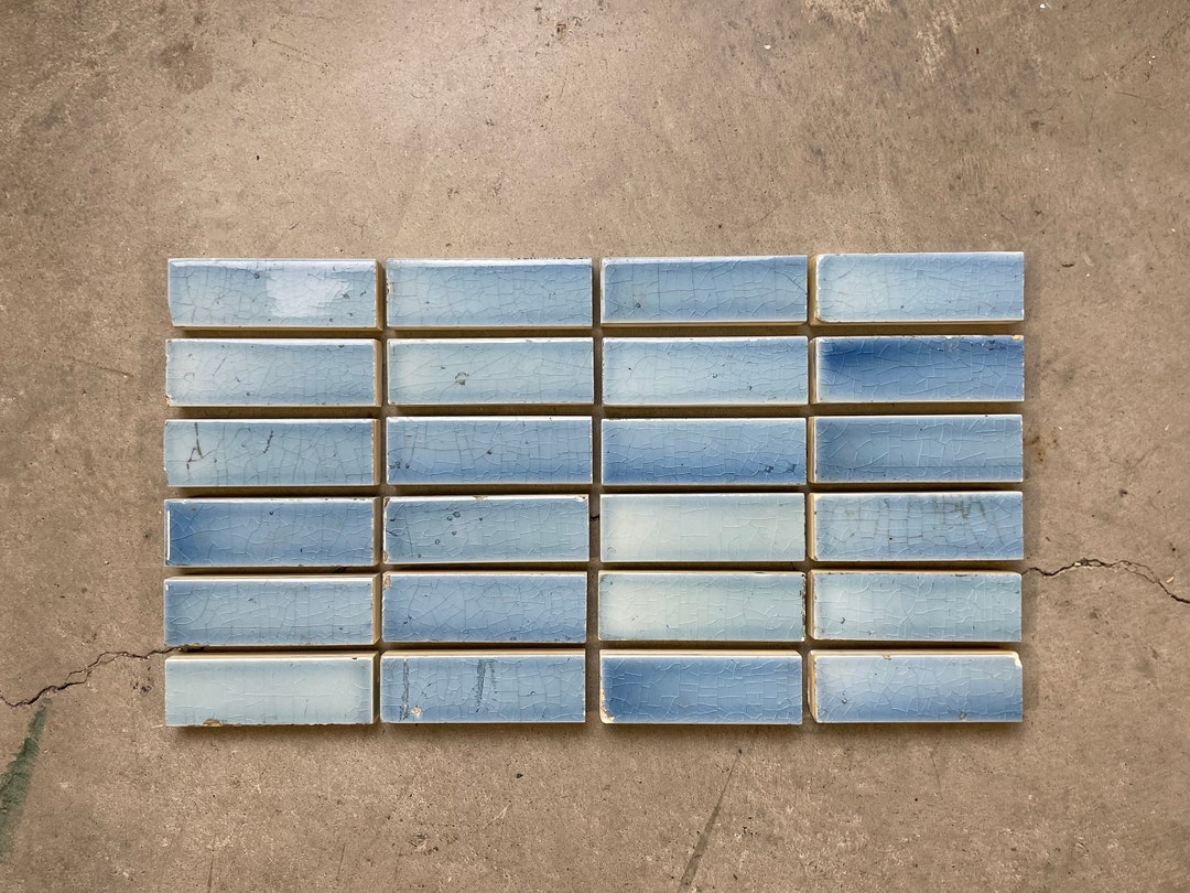 Antique Light Blue Trent Tile Works Victorian Tile, Kitchen Tile ...
