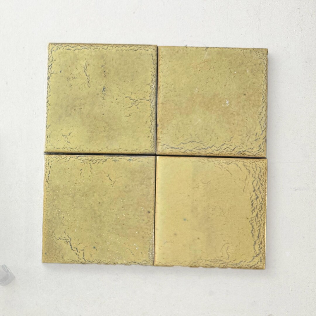 Mosaic Tile Co. Mustard Field Tile - 4 1/4" - Arts and Crafts Antique ...