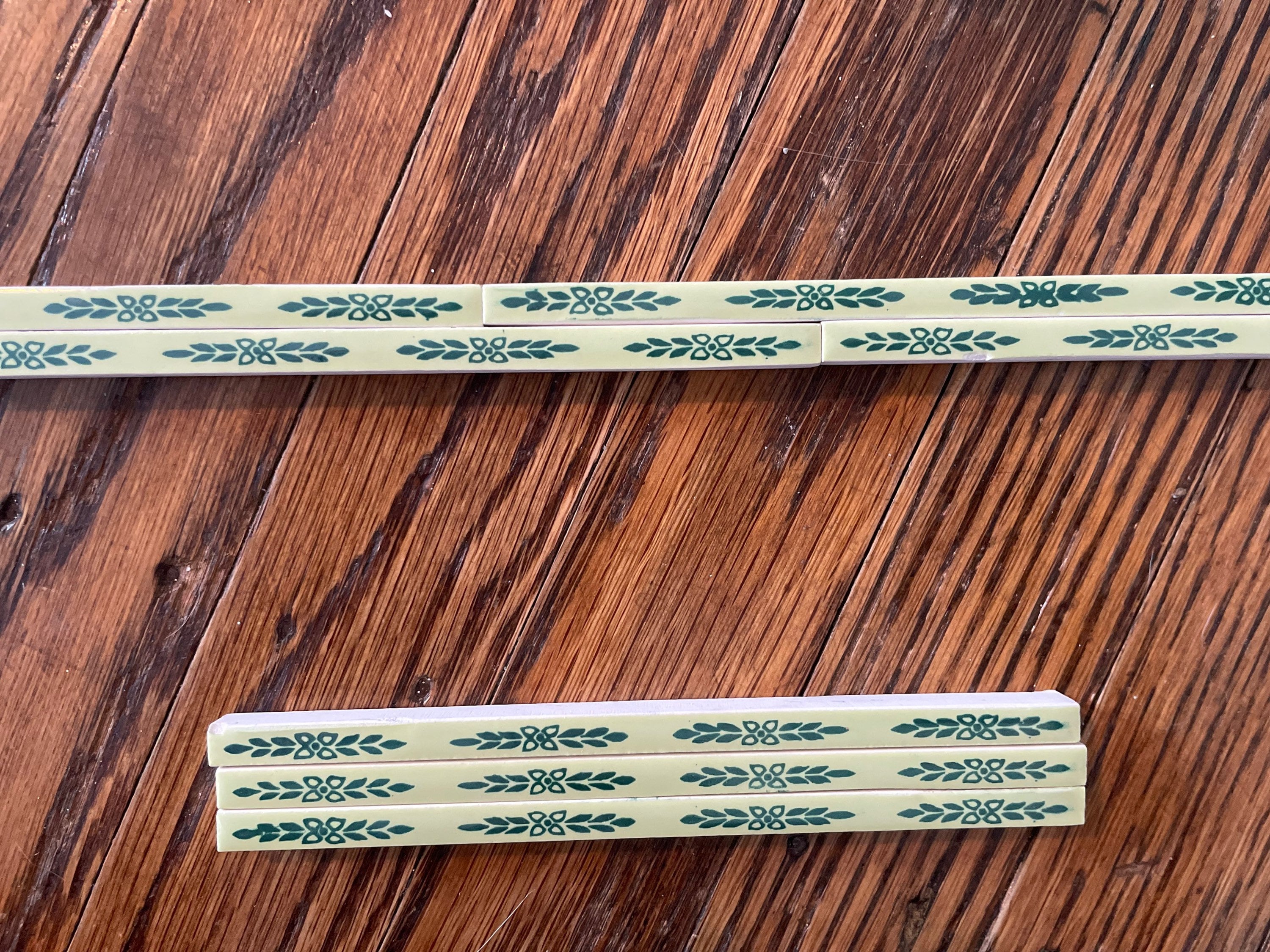 NOS Victorian Folk Farmhouse Tiles Liner Tiles, Edge Tiles, Pencil ...