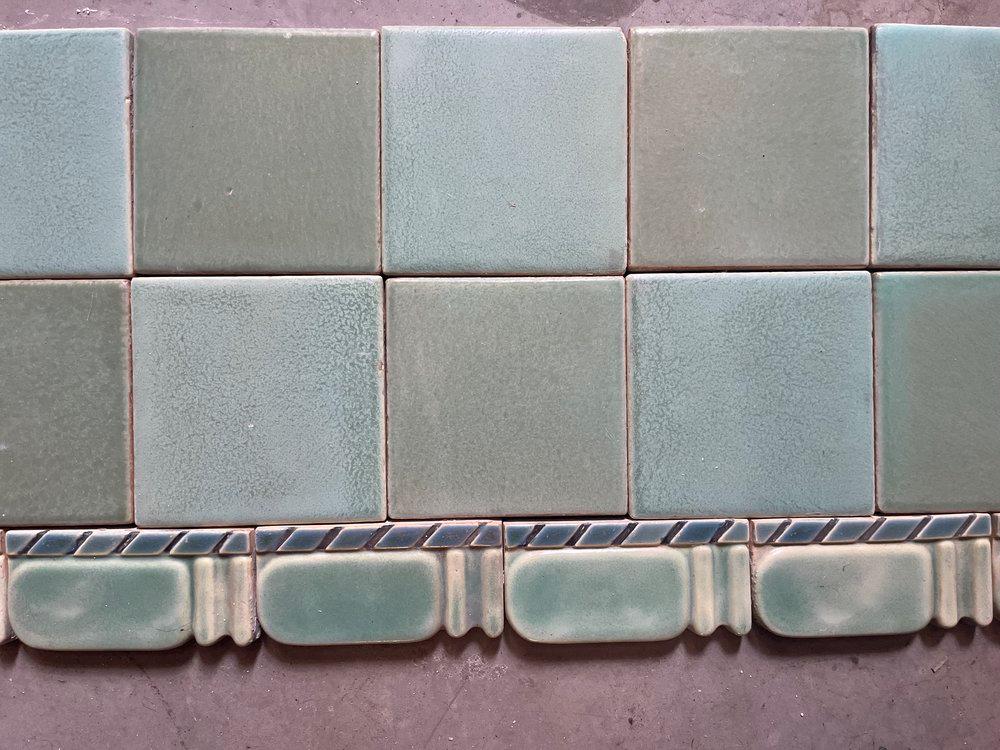1920s Aetco Faience Rare Oversized Fireplace Surround, Antique Vintage ...
