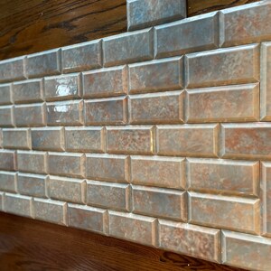 Victorian Mottled Tile Surround and Hearth, Fireplace Tile, Pink and ...