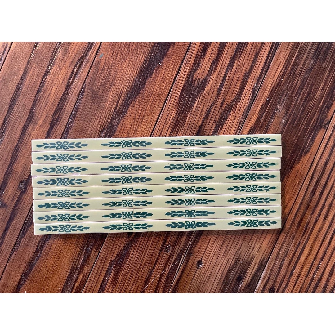 NOS Victorian Folk Farmhouse Tiles Liner Tiles, Edge Tiles, Pencil ...