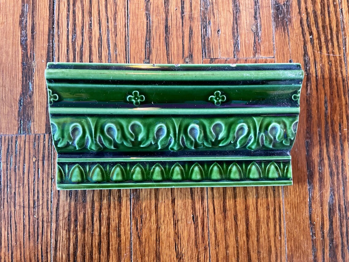 Beautiful Antique Green Cap Tiles Vintage Bathroom Tiles - Etsy