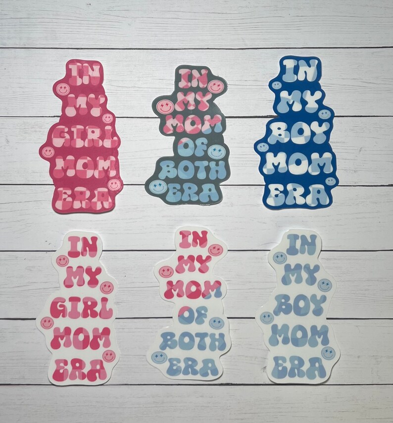 In My Mom Era Sticker Mom Sticker Girl Mom Boy Mom Mom of Both Toddler ...