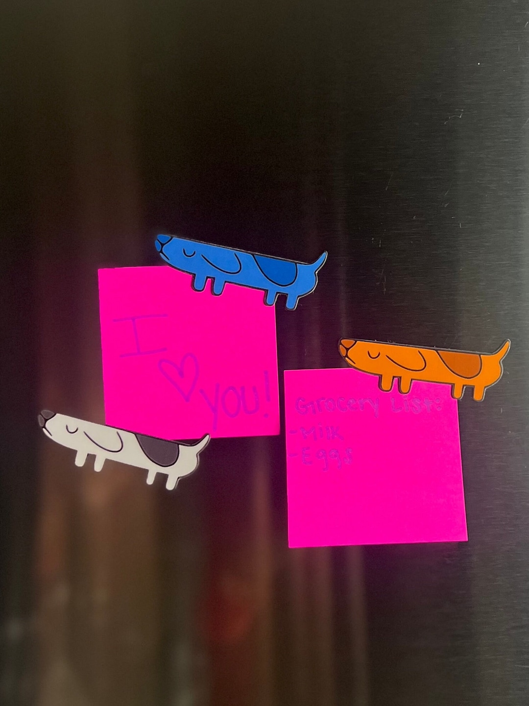 Long Dog Magnets 3 or 5 Pack | Bluey Inspired | Refrigerator Magnets ...