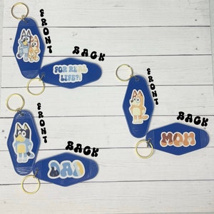 Bluey Chilli Heeler Keychain - Etsy