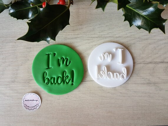 I'm Back Embosser Stamp Elf Christmas Cookies Soap | Etsy UK