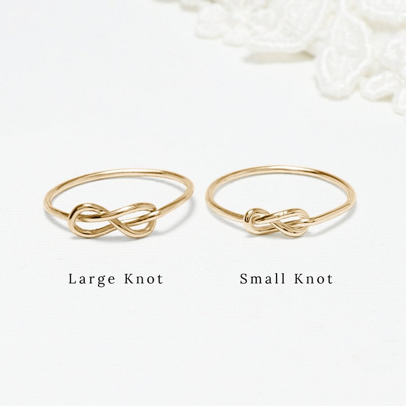 Rings Dainty Knot - Etsy