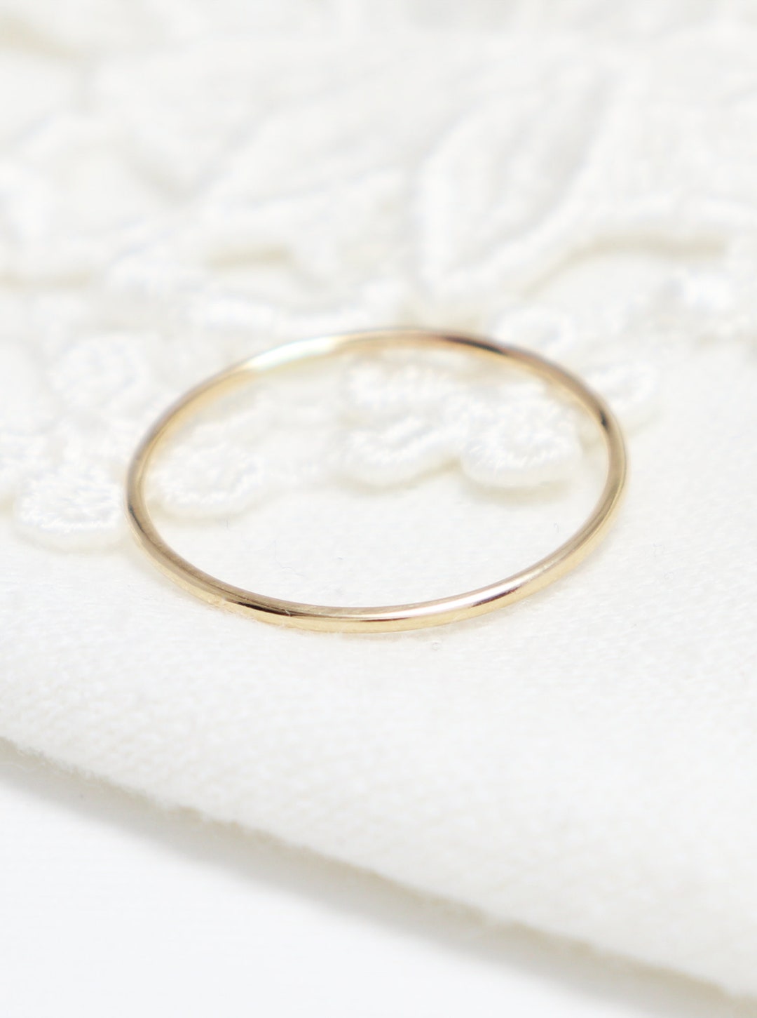 Super Thin Gold Ring, Gold Rings for Women, Thumb Ring, 14K Gold Filled ...
