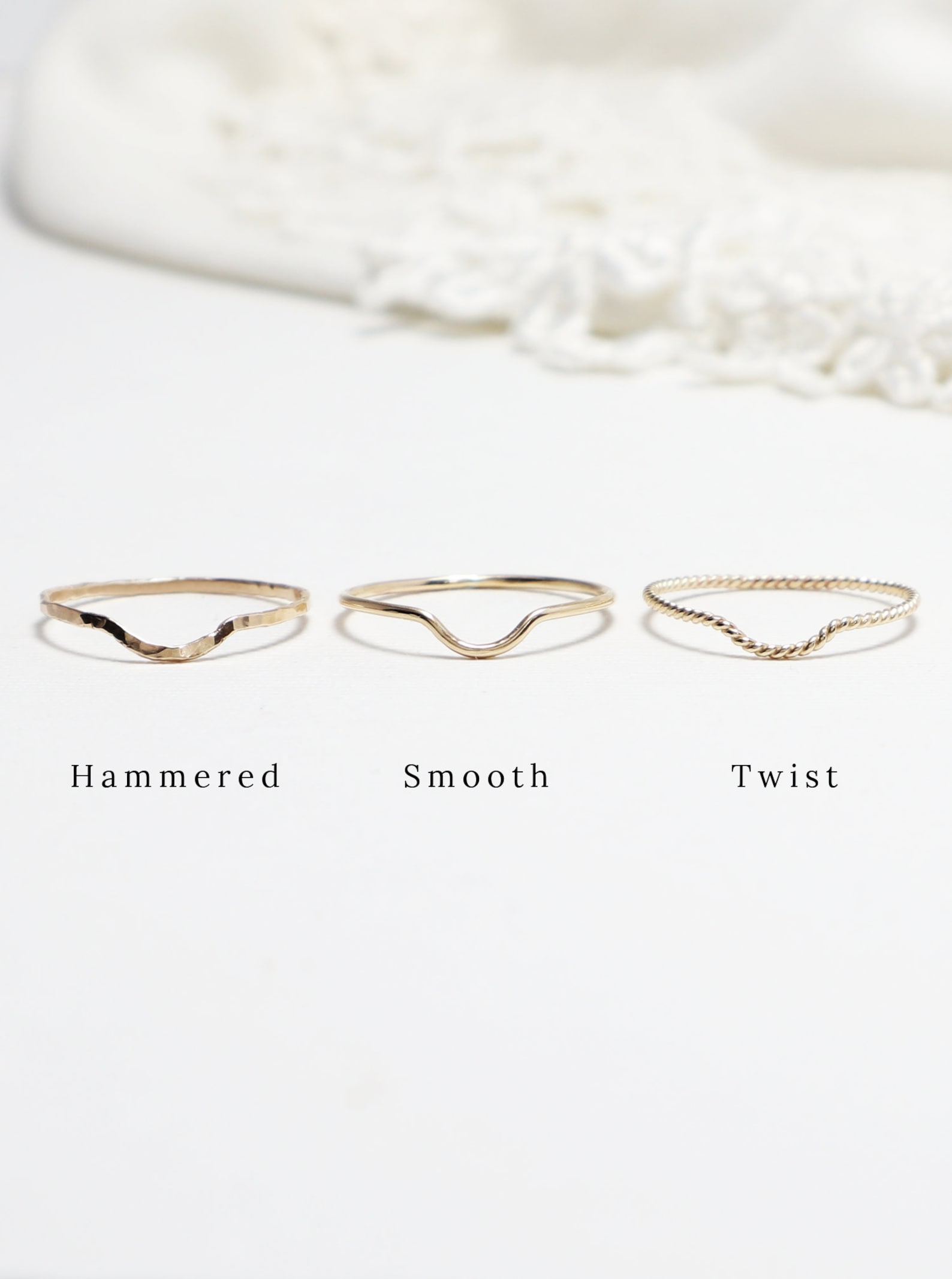 Super Thin Gold Curve Ring U Gold Rings for Women Curved - Etsy