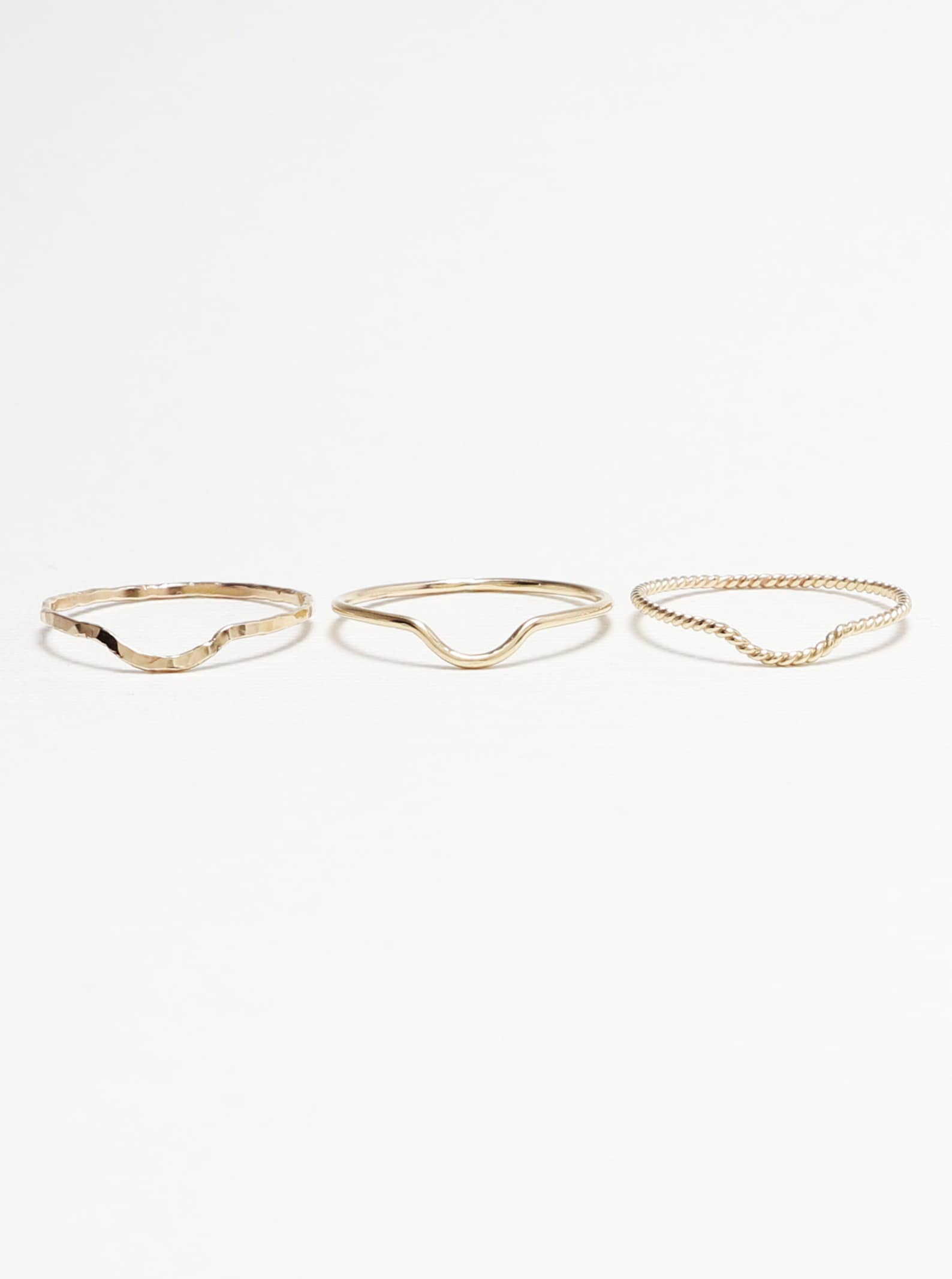 Super Thin Gold Curve Ring U Gold Rings for Women Curved - Etsy