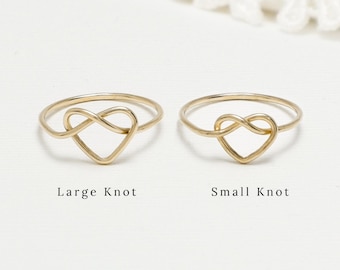 Mother Daughter Heart Ring - Etsy