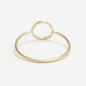 Open Circle Gold Ring, Rings for Women, Minimalist Ring, Promise Ring ...