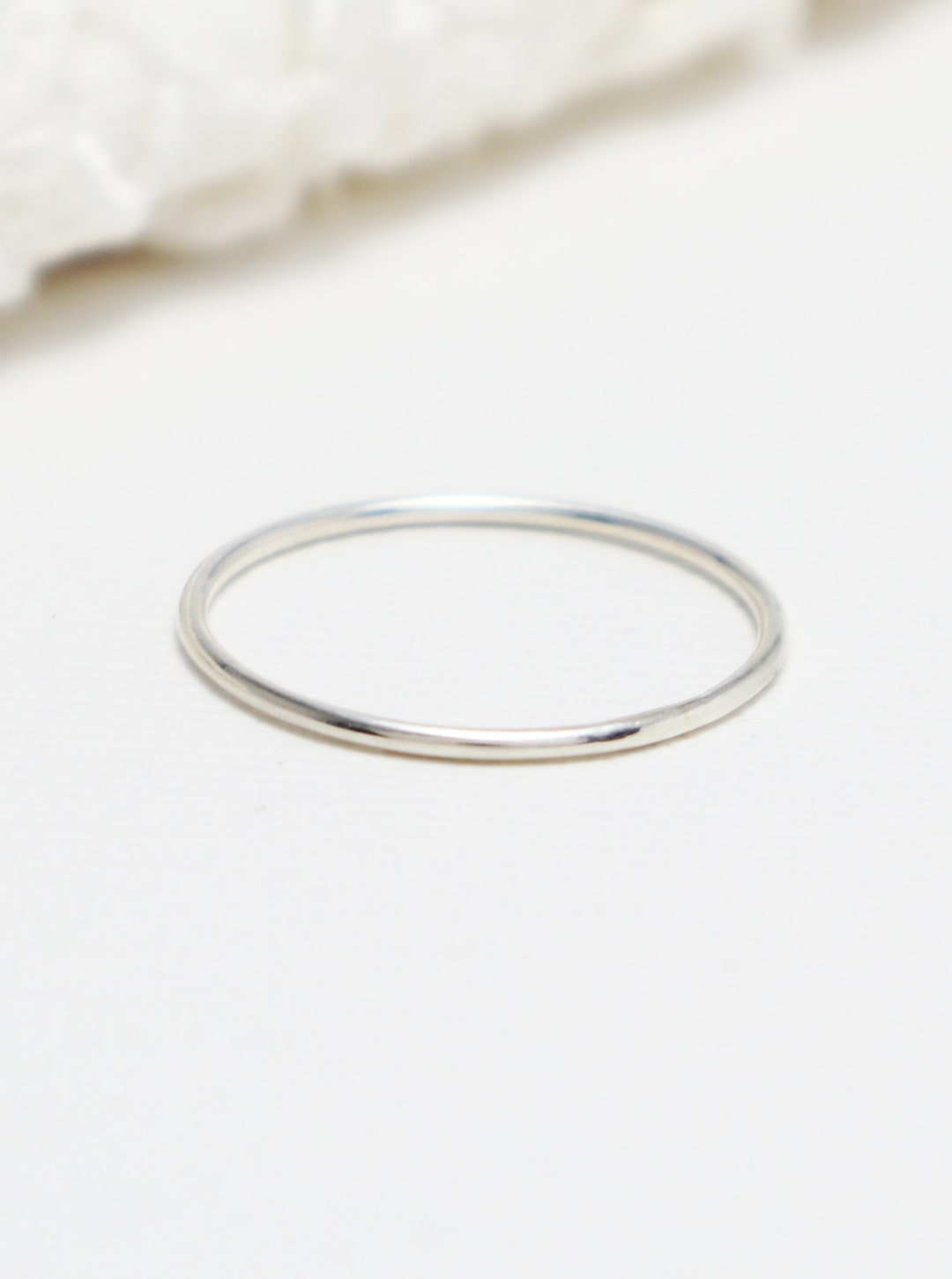 Super Thin Silver Ring, Thumb Rings for Women, Dainty Stacking Ring ...
