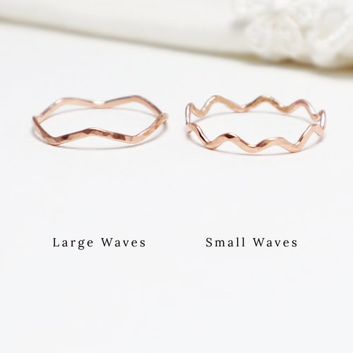 Dainty Gold Twist Wavy Ring Thin Zig Zag Gold Rings for - Etsy