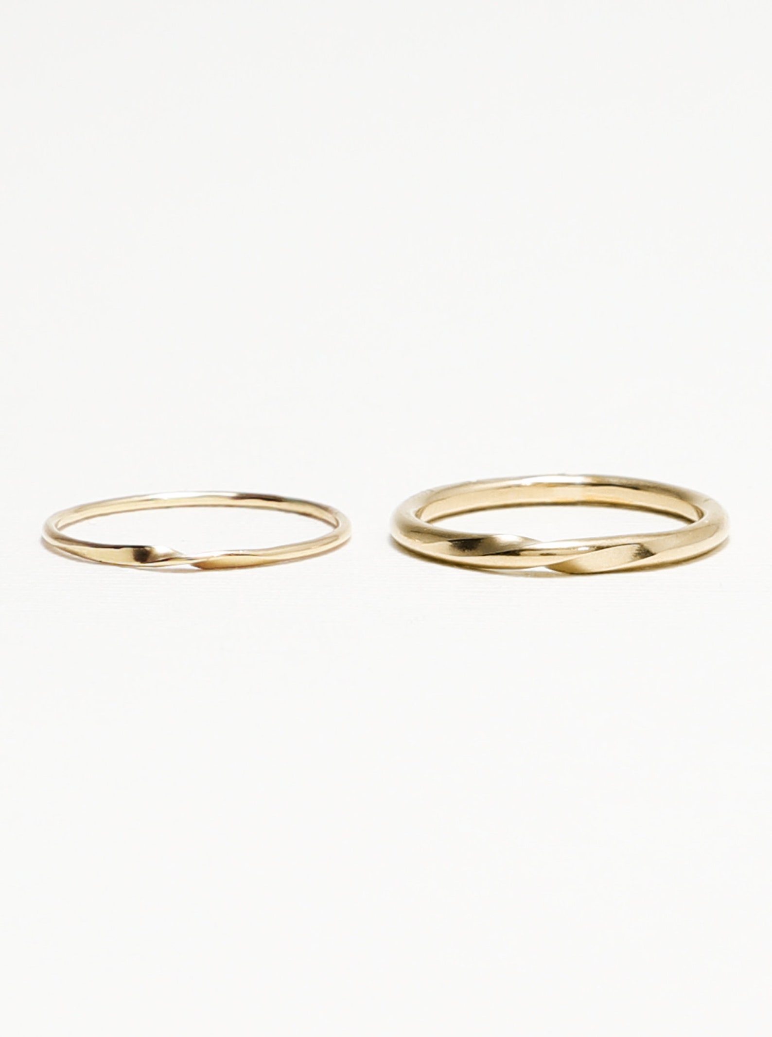 14K Solid Gold Mobius Rings Super Thin Gold Ring Promise - Etsy